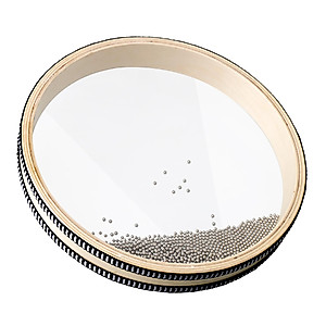 Yibuy Wave Bead Ocean Drum Musical Instrument Percussion Sea Sound Drum Instrument 10 inch Natural Color