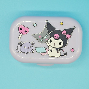 Kawaii Hard Shell Eyeglasses Case with Cleaning Cloth, Portable Kitty Cat Contact Lens Case Kit with Mirror for Women Girls, Cute Lens Holder Kit, Eyeglass Holder Box Fits Most Glasses Sunglasses Case