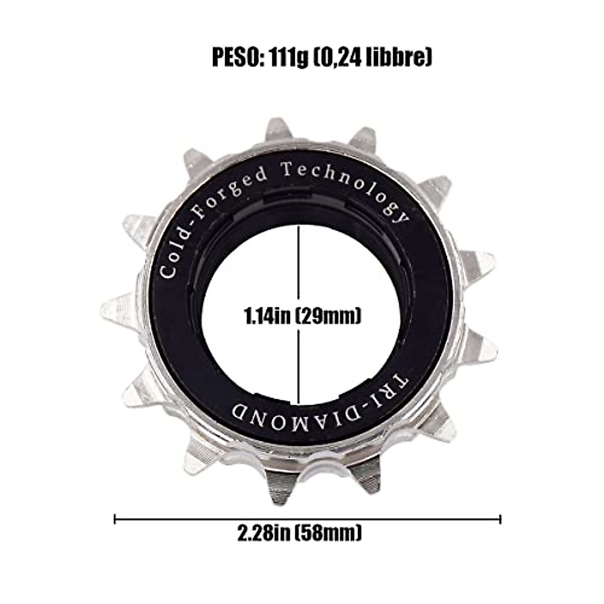 DRIFT MANIAC 13t Freewheel BMX,Single Speed Freewheel 1/2" x1/8"