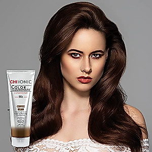 CHI Color Illuminate Conditioner, Helps Maintain Fresh Color In Natural & Color-Treated Hair, Sulfate, Paraben, & Cruelty-Free, Coffee Bean, 8.5 Oz