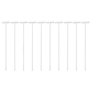 POPETPOP 10 Pieces Pigeon Bobs Traps-Pigeon Bird Entrance Trap One-Way Window Door Curtain Iron T Bars