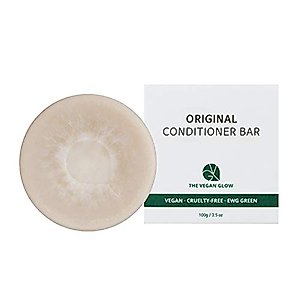 [The Vegan Glow] Original Conditioner Bar, All Natural, Sulfate-Free, Silicon-free, Paraben-Free, Cruelty-Free, 100g / 3.5oz