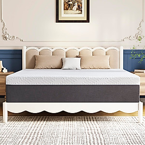 Twolike Twin Mattress 8 inch No Fiberglass Gel Memory Foam Twin Size Mattress in a Box of Foams and Fabric for Cooling Pressure Relief Sleep, 75" X 39" X 8", Medium, Firm