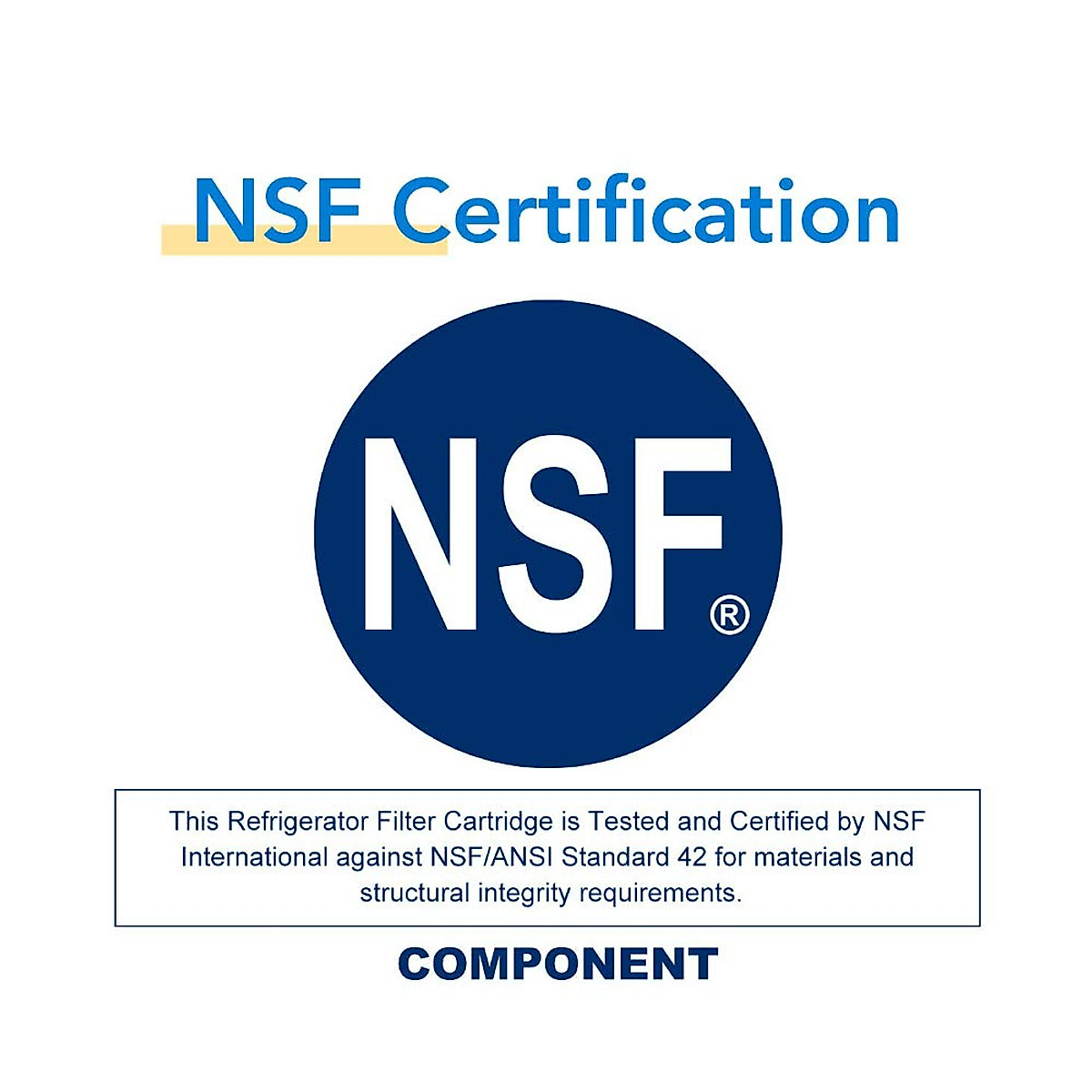 Aqua Fresh MWF Refrigerator Water Filter Replacement Compatible with GE SmartWater MWF, MWFA, MWFP, MWFINT, GWF, 46-9991, HDX FMG-1, WFC1201 (6 Pack)