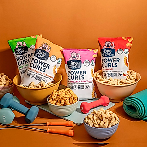 LesserEvil Himalayan Pink Salt Power Curls, Grain Free, Minimally Processed, Avocado Oil, Egg White Protein, 4 Oz, Pack of 3