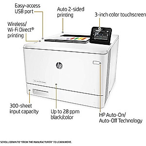 HP Laserjet Pro M452dw Wireless Color Printer, (CF394A)