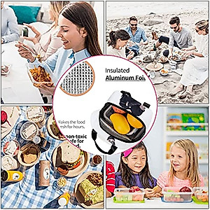 YSkyCaps Love Red Cloud Anime Insulated Lunch Bag Reusable Lunch Box For Kids HandBag with Adjustable Shoulder Strap Warmer Cooler For School Office Hiking, 25.5x22.5x16.5cm(10x8.9x6.5inch)