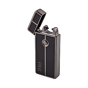 Tesla Coil Lighters USB Rechargeable Windproof Arc Lighter (1. Gun Metal)