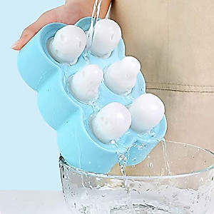 Mini Ice Pop Molds BPA Free, Silicone Reusable Small Popsicle Molds with Sticks, DIY Ice Cream Makers [Cavity of 6], Funny Animal Shape Cute Yogurt Tubes