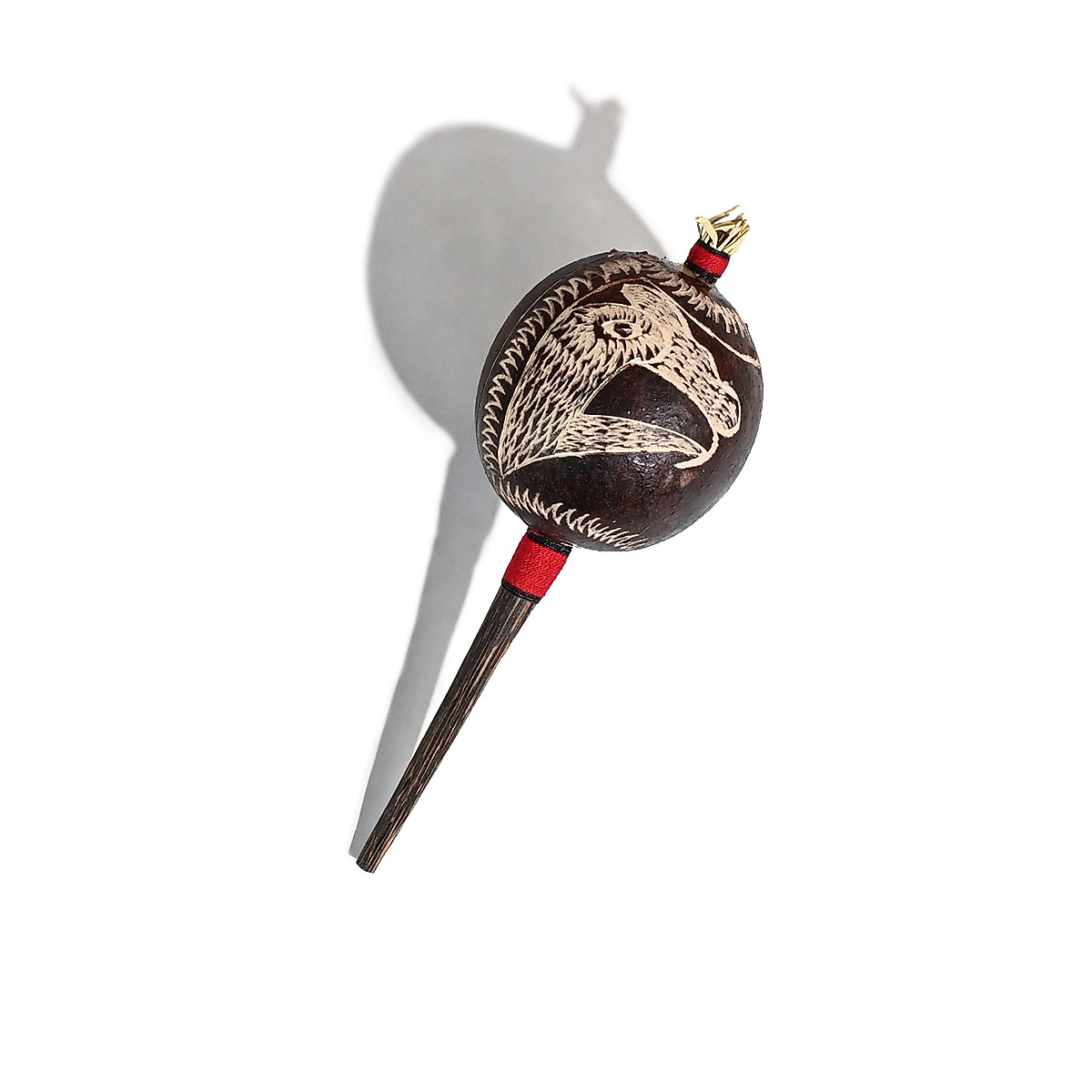 Peruvian Amazon Gourd Rattle - Hummingbird/Condor - Large Size - Sold Individually