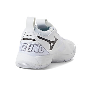 Mizuno Women's Wave Momentum 2 | Women's Indoor Volleyball Shoe | White/Black | US Women's 9