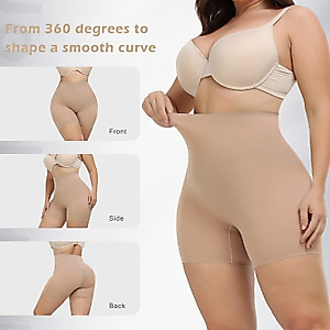 JOYSHAPER Slip Shorts for Women Under Dresses Elastic Underwear Lace Slip Yoga Biker Shorts Boxer Briefs