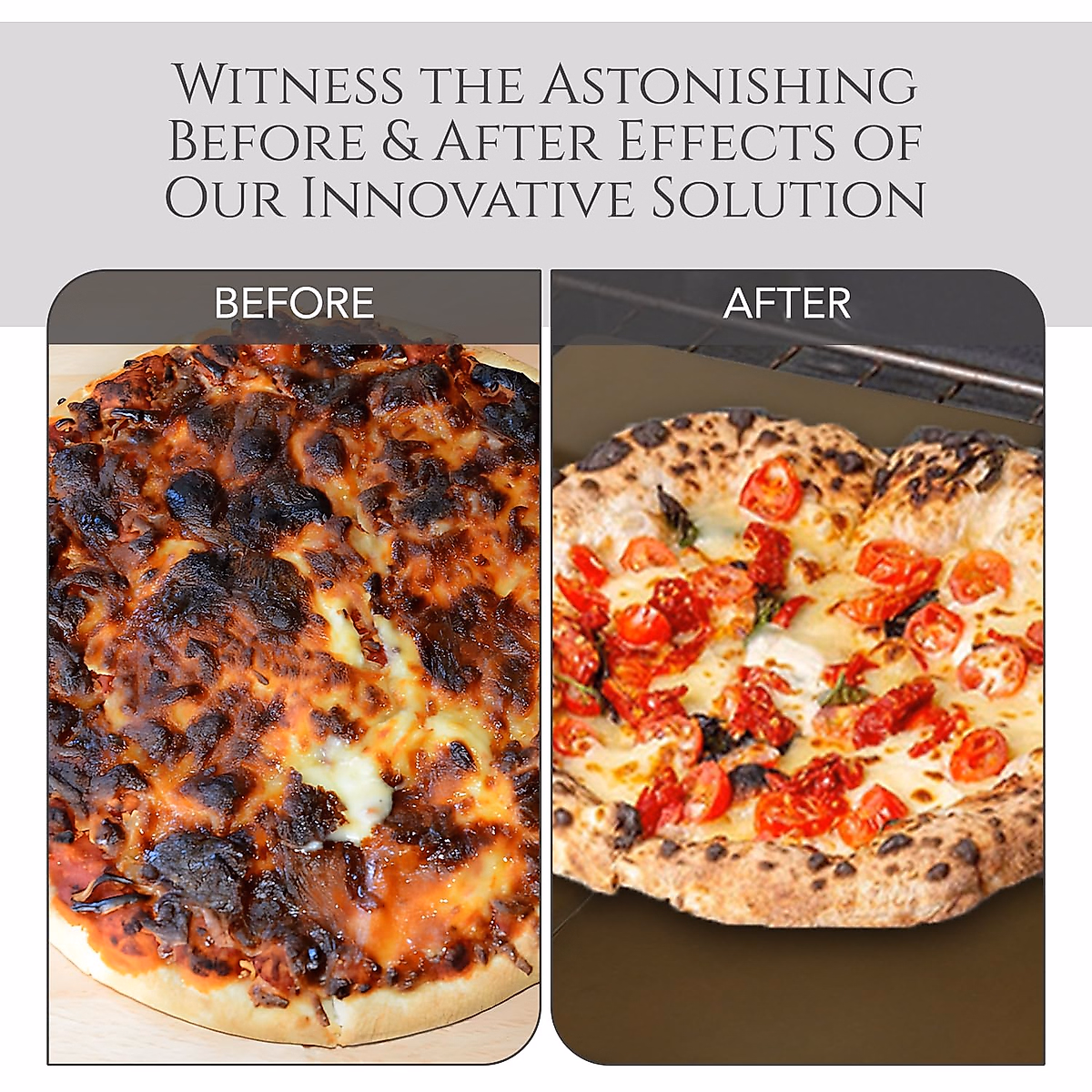 Premium Pizza Stone for Oven | Small But Expandable By Purchasing Two or More | Perfect Crispy Crusts | Durable Pizza Steel Stone | Deluxe Pizza Stone Offering Easier Cleaning, Handling and Storage