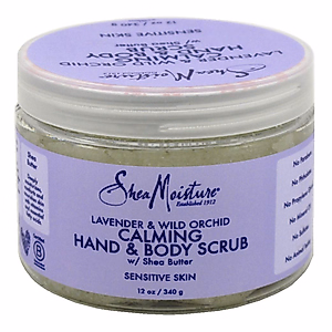 Shea Moisture Lavender & Wild Orchid Hand & Body Scrub 12 Ounce (Pack of 3)