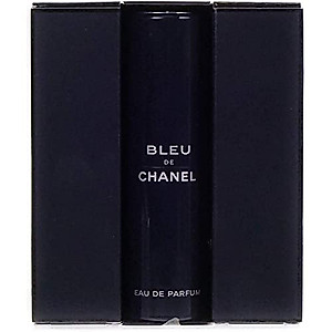 CHANEL Bleu De Eau De Parfum Travel Spray for Men 3 X 0.7 Oz, 2.1 Fl Oz, 3 pc set (purse spray)