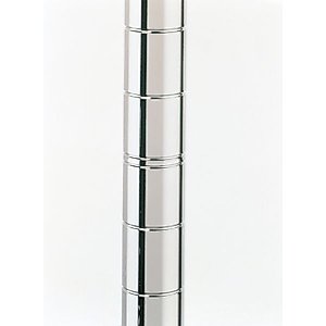 Metro Super Erecta SiteSelect Mobile Shelving Post, Chrome, 7.5" Height (Pack of 4)