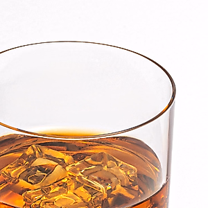 Unbreakable Plastic Whiskey Glasses (Set of 4) 9 oz Dishwasher Safe, Shatterproof Tritan Drinking Glasses for Whiskey, Durable Plastic Wine Glass, Plastic Rocks Glass, Bar Glasses Sets for Home