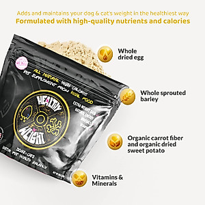 ROGUE PET SCIENCE Healthy Weight - Natural Weight Gainer for Dogs - High Calorie Tasty Dog Food & Cat Food Topper - Supports Weight Gain, Gut Health & Digestion - Helps Provide Natural Energy (2 lbs)