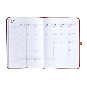 Busy B 17 Month 2018-19 Mid Year Diary - Week-to-View Agenda with timetables and Notes