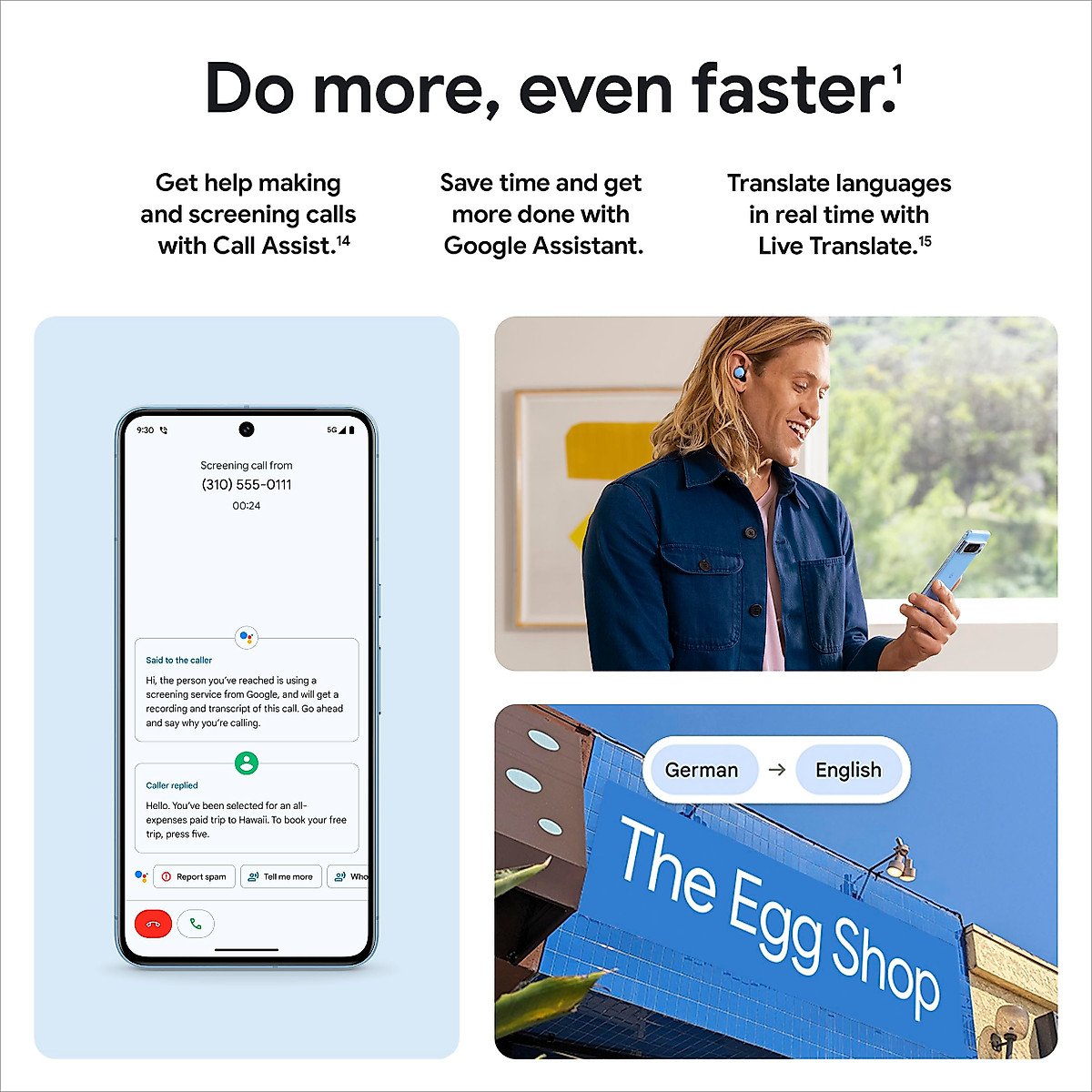 Google Pixel 8 Pro - Unlocked Android Smartphone with Telephoto Lens and Super Actua Display - 24-Hour Battery - Porcelain - 256 GB