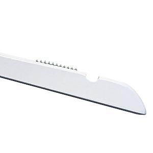 NAHANCO 20517 Wooden Top Hanger, Flat, 17", High Gloss White Finish (Pack of 100)