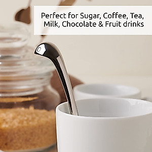 OTOTO Sweet Nessie Sugar Spoon (Set of 8) - Stainless Steel Tea Spoon - 100% Food Grade & Dishwasher Safe - Perfect Spoon for Tea & Coffee