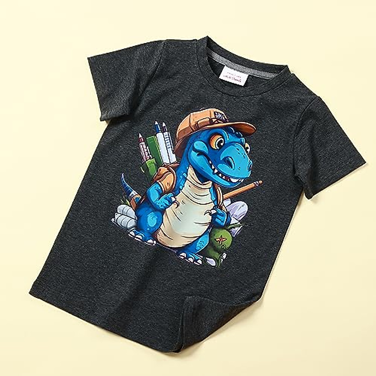 Kindergarten Shirts for Boys First Day of Kindergarten Shirt T-Shirt Top First Day of School Gifts for Kids (as1, Numeric, Numeric_5, Regular, Little Boys, Dino Backpack C)