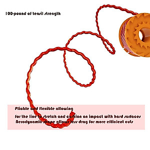 Line String Trimmer Replacement Spool，10ft 0.065" Replacement Autofeed Edger Spool Compatible with Worx WG180 WG163 WG175 WA0010 (13 Pack) Weed Eater String,Weed Wacker Spool Replacement Parts