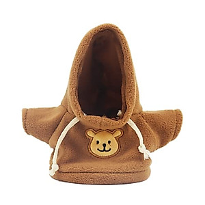 4pcs Chicken Costume for Hens Shirt with Hat,Pet Chicken Clothes Warm Cartoon Hoodies Coop Cage Accessories Toys for Parrot Duck