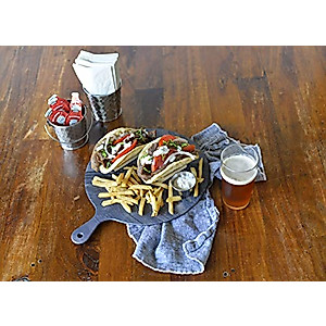 Tablecraft Disposable Taco Taxi, X-Shape Two-Piece, Poplar Wood, 3.5 x 2.5 x 1.75", Pack of 50