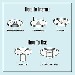 Easy Under Cabinet Jar Opener - One-Handed with Steel Teeth Lid Opens Any Size Jars and Bottles Space Saver Tool for Seniors Arthritis Weak Hands, 7x7.5