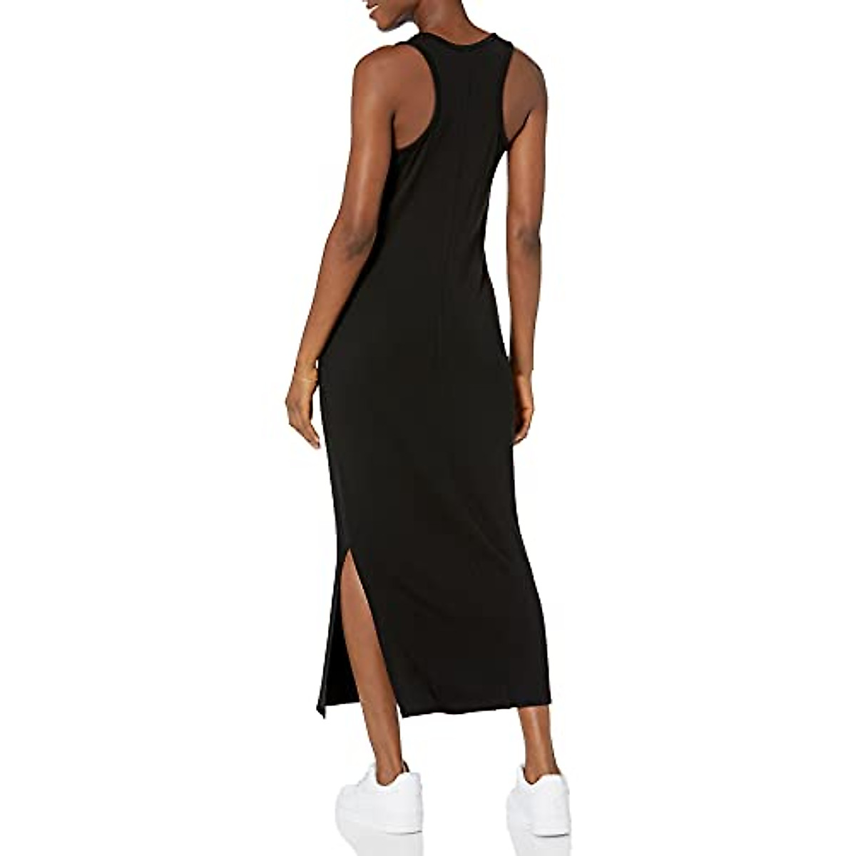 Amazon Essentials Women's Supersoft Terry Racerback Maxi Dress (Previously Daily Ritual), Black, Medium