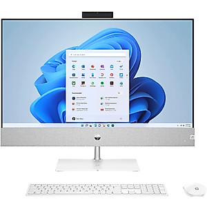 HP Pavilion 27 Touch Desktop 256GB SSD 2TB HD 64GB RAM (Intel Core i7-11700 CPU Turbo Boost to 4.50GHz, 64 GB RAM, 256 GB SSD + 2 TB HD, 27-inch FullHD Touch, Win 11) PC Computer All-in-One