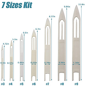 7pcs Netting Needle Shuttles Fishing Net Repair Line Equipment Plastic Cast Net Mending Needle Fishing Tool