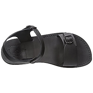 Jerusalem Sandals The Original - Leather Adjustable Buckle Sandal - Black