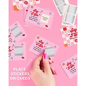 xo, Fetti Bachelorette Scratch Off Card Game Gift - 25 Dares | Bachelorette Party Decorations, Bride to Be Gag Gift, Bridesmaid Favors, Bridal Shower Supplies, Dare Girls Night Out