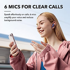 soundcore by Anker Liberty 4 NC Wireless Noise Cancelling Earbuds, 98.5% Noise Reduction, Adaptive Noise Cancelling to Ears and Environment, Hi-Res Sound, 50H Battery, Wireless Charging, Bluetooth 5.3