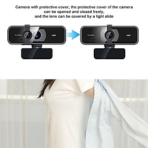 CHICIRIS Desktop Camera, Widely Applicable Webcam HD Picture Convenient Practical for Vista for Win7 for Win10