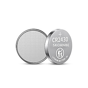 SKOANBE 5Pack CR2430 2430 ECR2430 3V Lithium Coin Battery