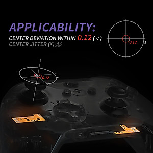 eXtremeRate Drifix Thumbsticks Drift Fix Repair Kit for Xbox One S & X Controller (Model 1708), Custom Analog Stick Joystick Regulator Circuit Board for Xbox One S/X Controller