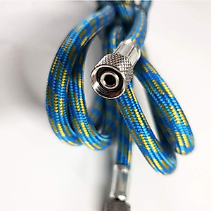 Super More 6-Ft Braided Airbrush Air Hose Standard 1/8" - 1/4" Adapter Suit for Airbursh Kit 3 in 1