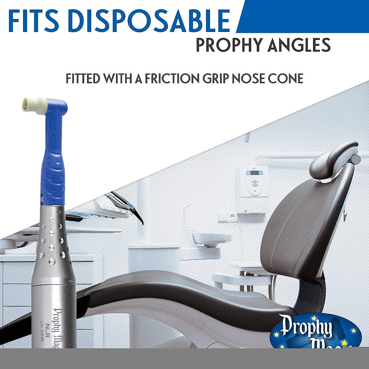 Prophy Magic NLR Hygiene Dental Handpiece, Stainless Steel Titanium with 5000 RPM Motor - Professional Care & Hygiene Tool for Cleaner, Whiter Teeth