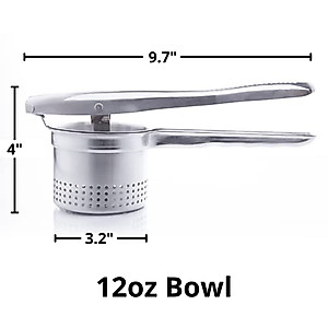 BEAST CANTEEN Potato Ricer Masher - 18/8 Stainless Steel Potato Ricer Press, Ricer for Mashed Potatoes, Mashed Potatoes Masher, Potato Ricer Stainless Steel Professional, Ricer Kitchen Tool