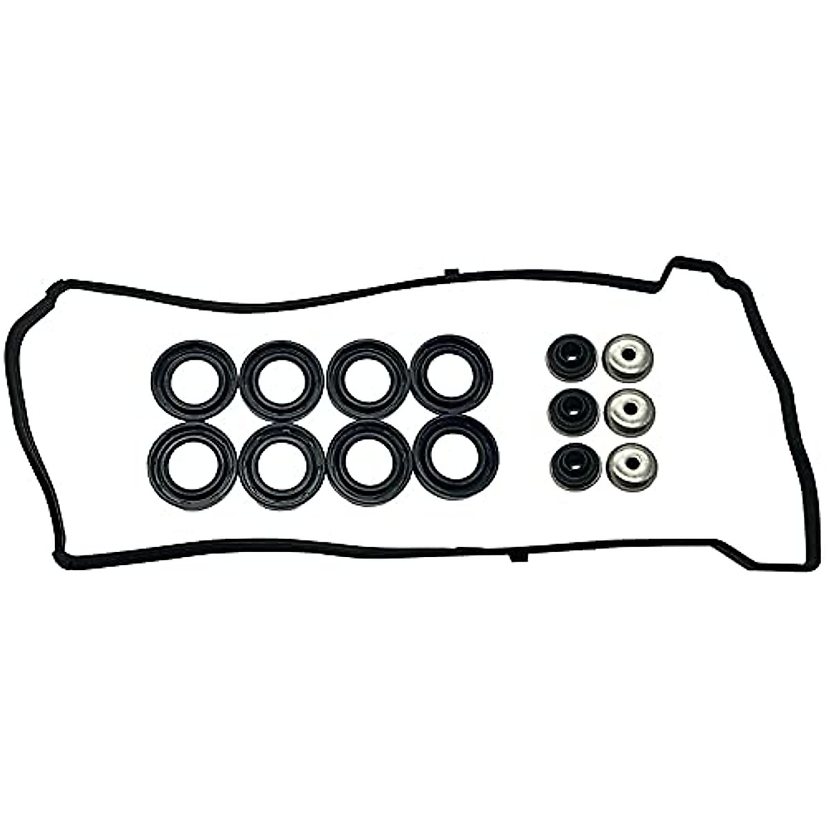 Valve Cover Gasket Set Replace VS50614R, 12341-R40-A00 Compatible with 2.0L 2.3L 2.4L 2002-2015 Honda Accord, Civic, CR-V, Element, Crosstour, CSX, ILX RDX, RSX, TSX
