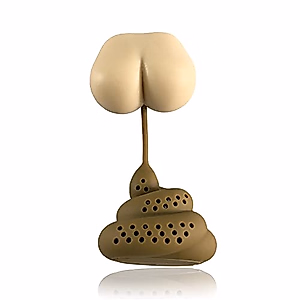 Funny Tea Infuser for Loose Tea, 1/2 Pieces Silicone Loose Leaf Tea Infuser, Tea Strainer Strainer & Steeper Hot Tea Filter, Fine Mesh Tea Filter, Gift for Tea Lover Drinkers Father's Day