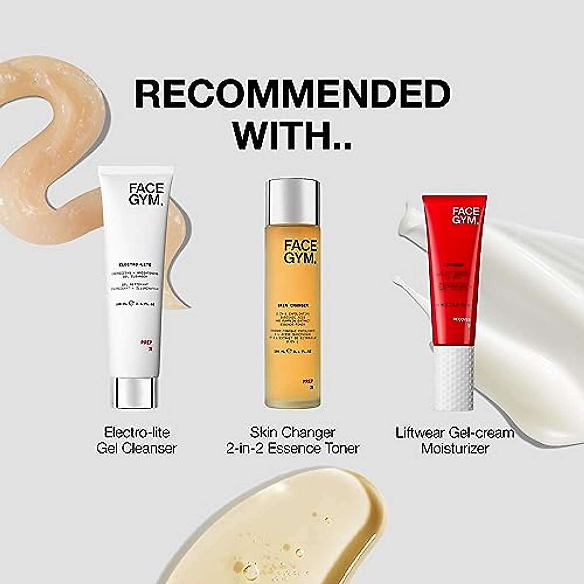 FACEGYM Hyaluronic Acid & Niacinamide Serum for Glowing Skin, FACE GYM Hydro-Bound Daily Serum 1 Fl Oz, Hydrating Skincare Serum for Bouncier, Firmer & Glowing skin, Chemical-Free Face Serum (30 ML)