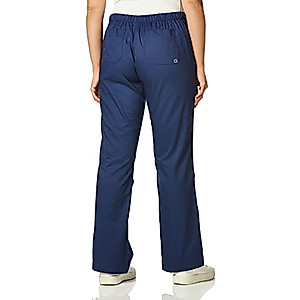 WonderWink Women's Wonderwork Flare Leg Scrub Pant, Navy, Medium