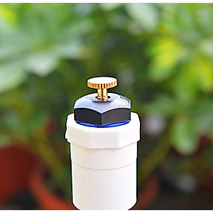 Yahpetes 9 Pcs Garden Misting Nozzles 1/2" Adjustable Garden Lawn Water Spray Misting Nozzle 360-rotating Agricultural Lawn Watering atomizing Greenhouse Spray Irrigation atomizing Micro Sprinkler