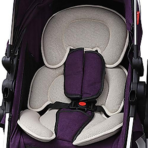 Innokids Head and Body Support Pillow Infant Car Seat Insert for Newborn to Toddler Stroller Cushion for Baby Shower Gifts (Gray)