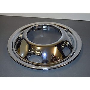 New Chrome 17" inch Front Wheel Simulator Skin Hubcap Cover Replacement for 2003-2017 Dodge Ram 3500 Dually Truck